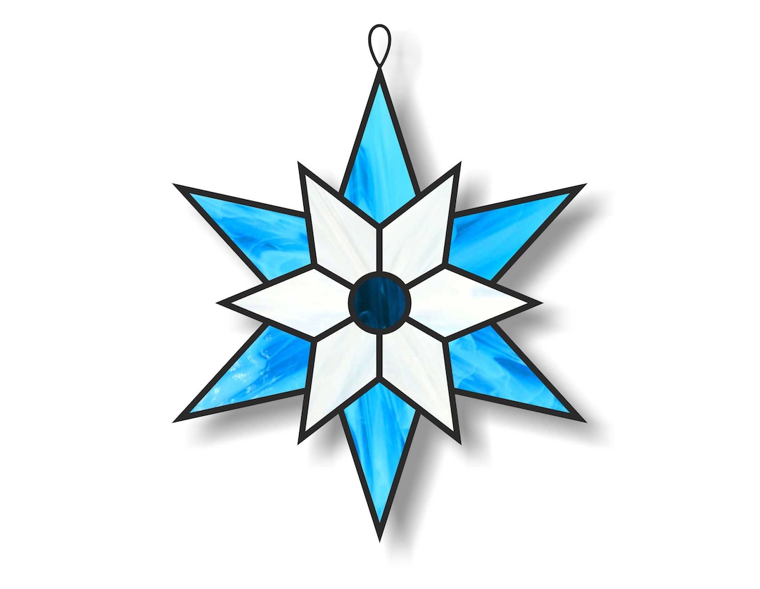Christmas Snowflake Stained Glass Digital Pattern, PDF Download ...
