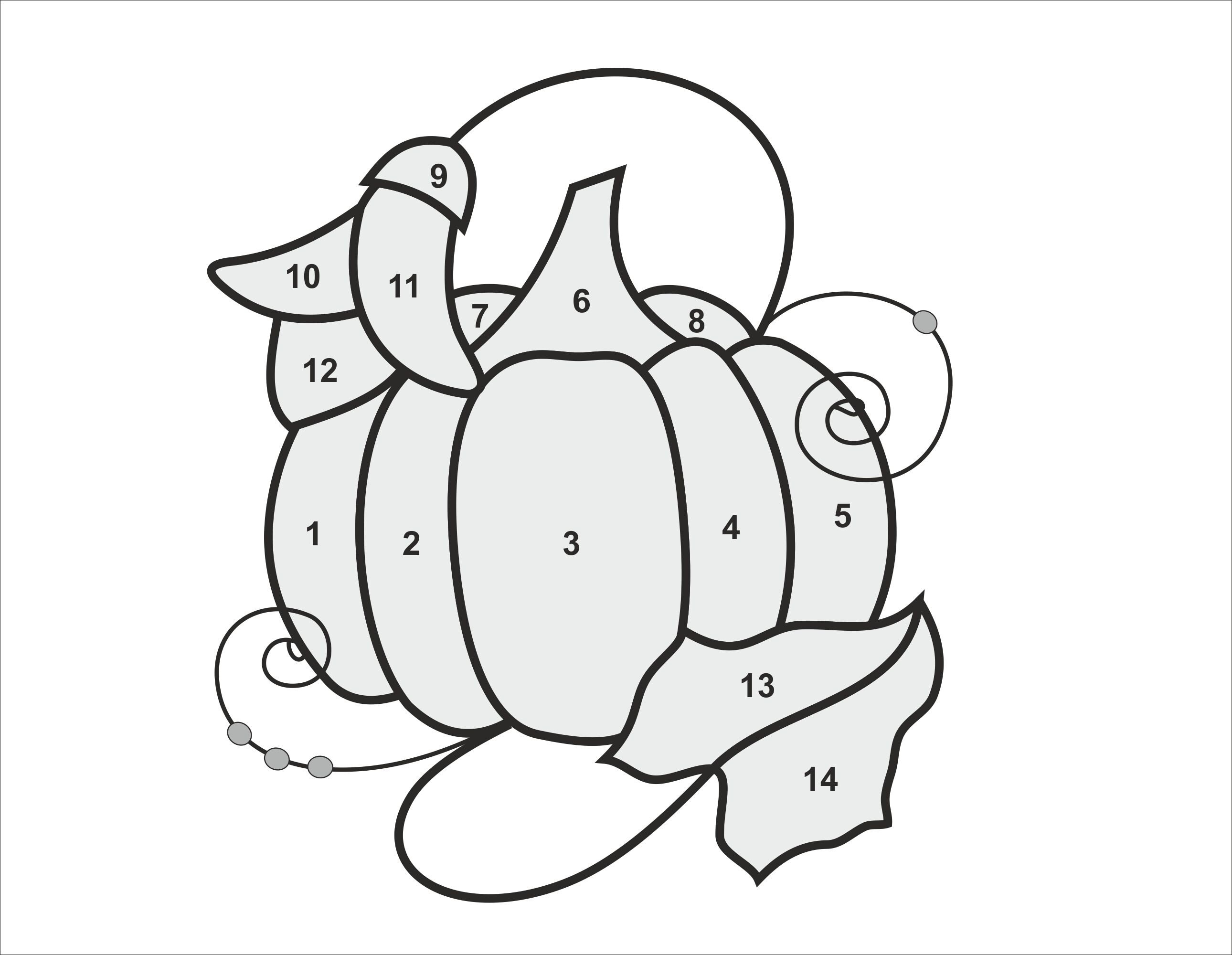 Stained Glass Pumpkin Patterns Halloween Suncatcher Pattern - Etsy