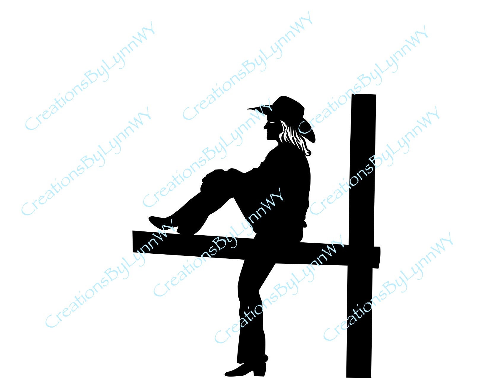 Cowgirl Fence Etsy