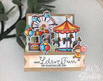 Pop up Carousel Card - Etsy
