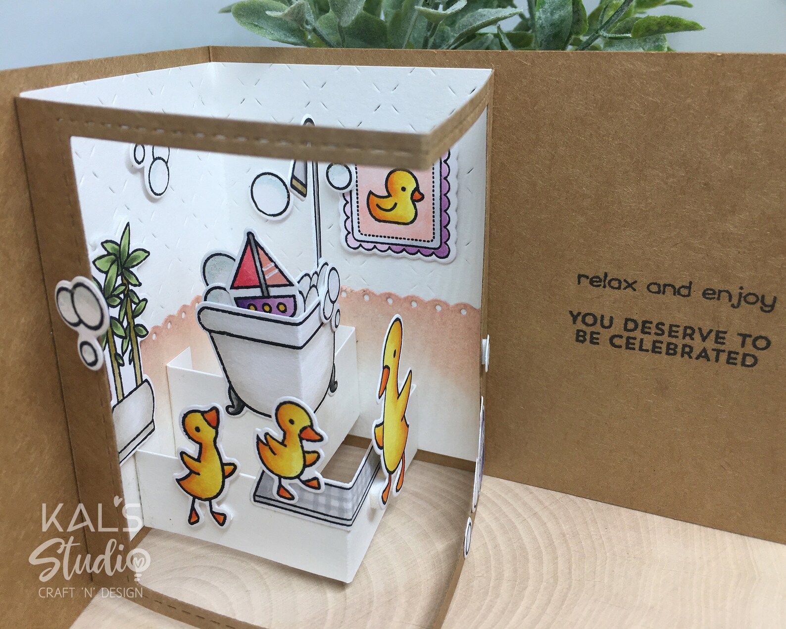 3D Pop up Birthday Duck Handmade Card It's Your Day / - Etsy