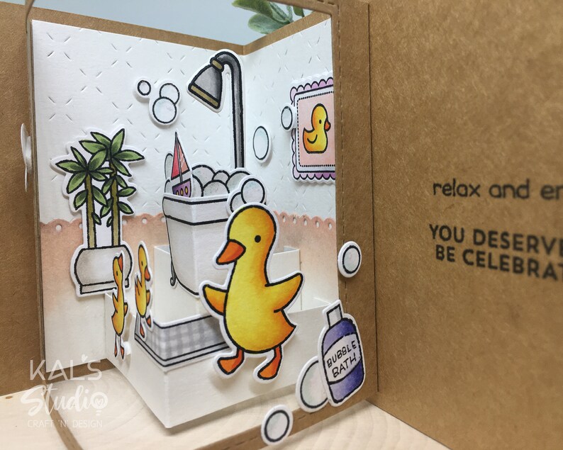 3D Pop up Birthday Duck Handmade Card It's Your Day / - Etsy