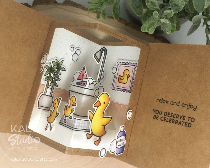 3D Pop up Birthday Duck Handmade Card It's Your Day / - Etsy