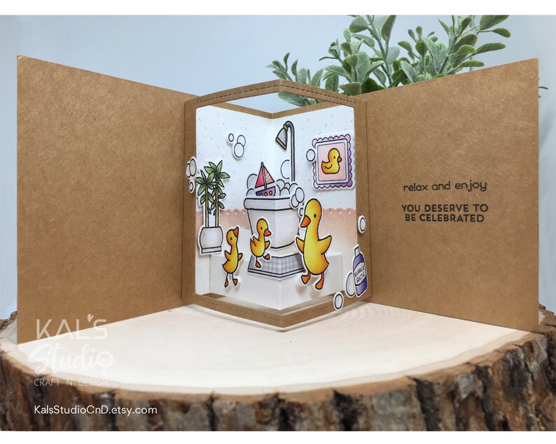 3D Pop up Birthday Duck Handmade Card It's Your Day / - Etsy