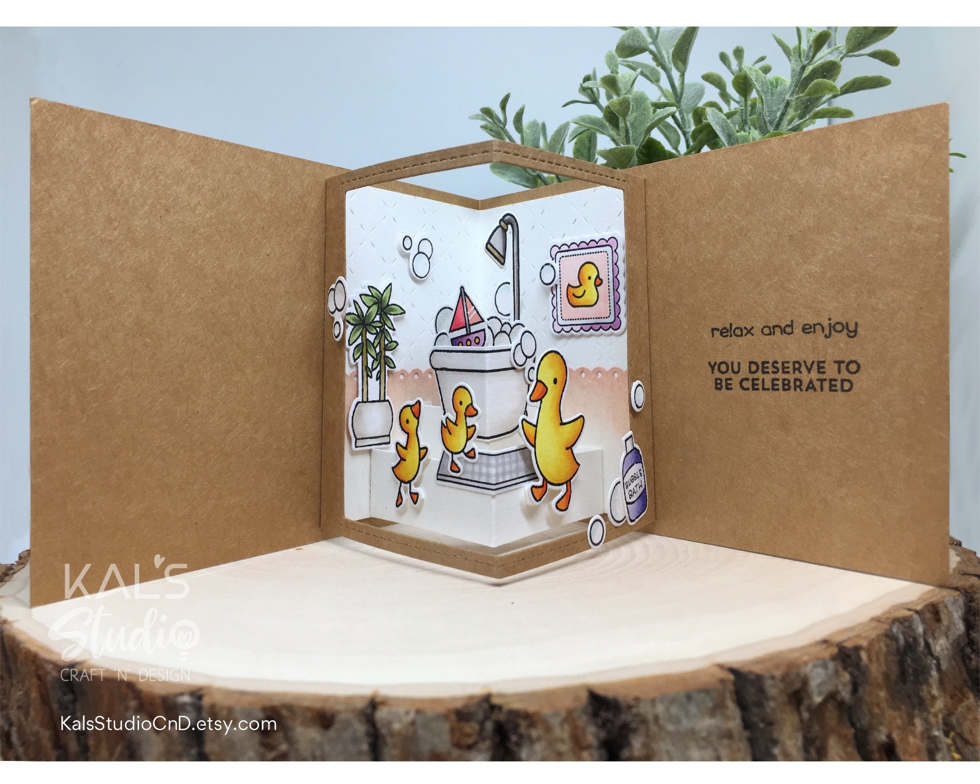 3D Pop up Birthday Duck Handmade Card It's Your Day / - Etsy