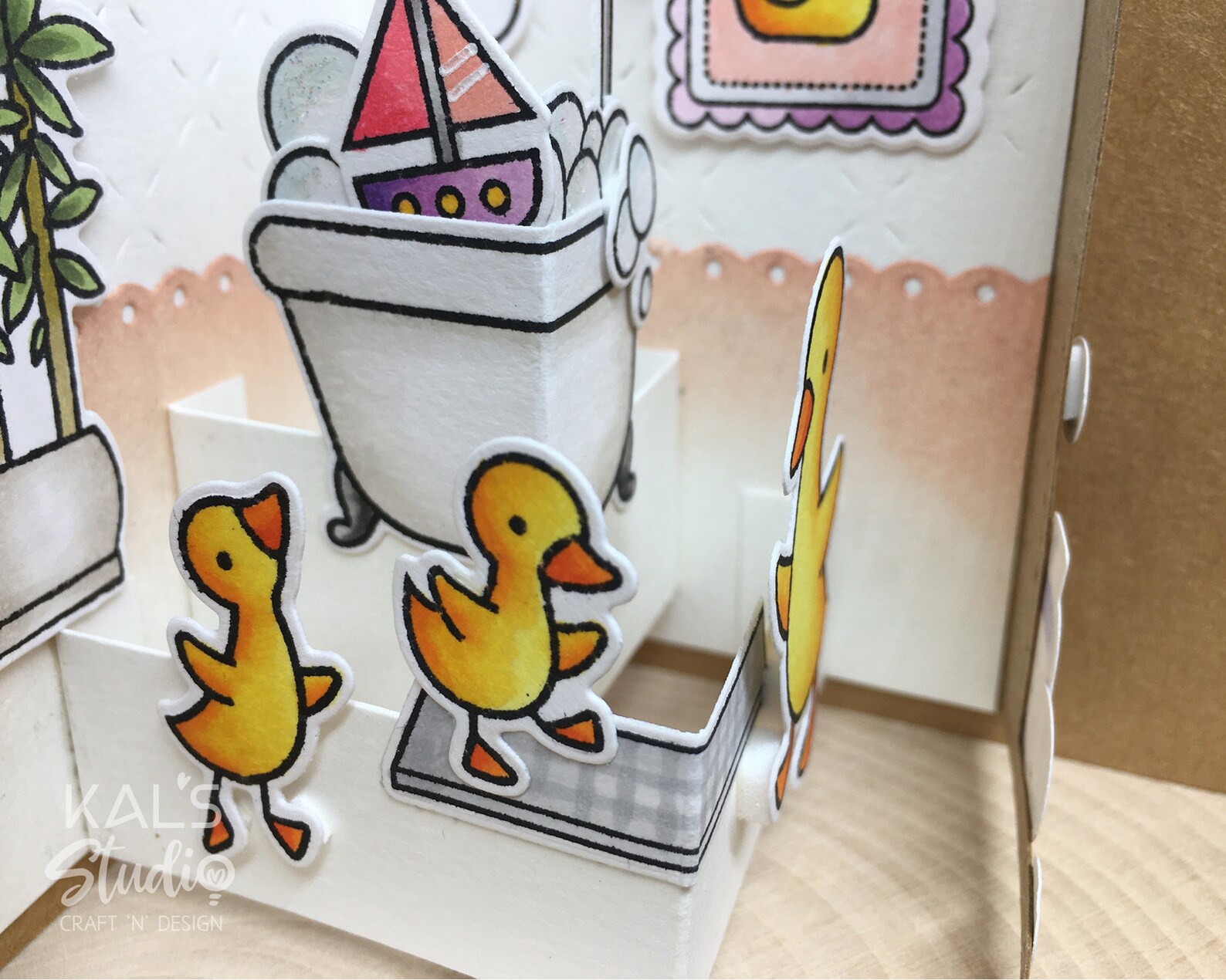 3D Pop up Birthday Duck Handmade Card It's Your Day / - Etsy