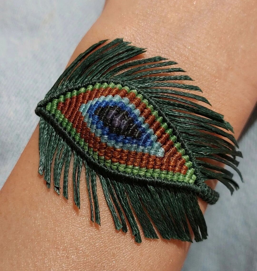 Macrame Peacock Eye, Macrame Eye - Etsy