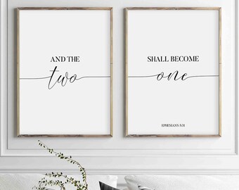 Two Shall Become One | Etsy