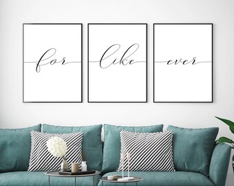 For like ever print | Etsy