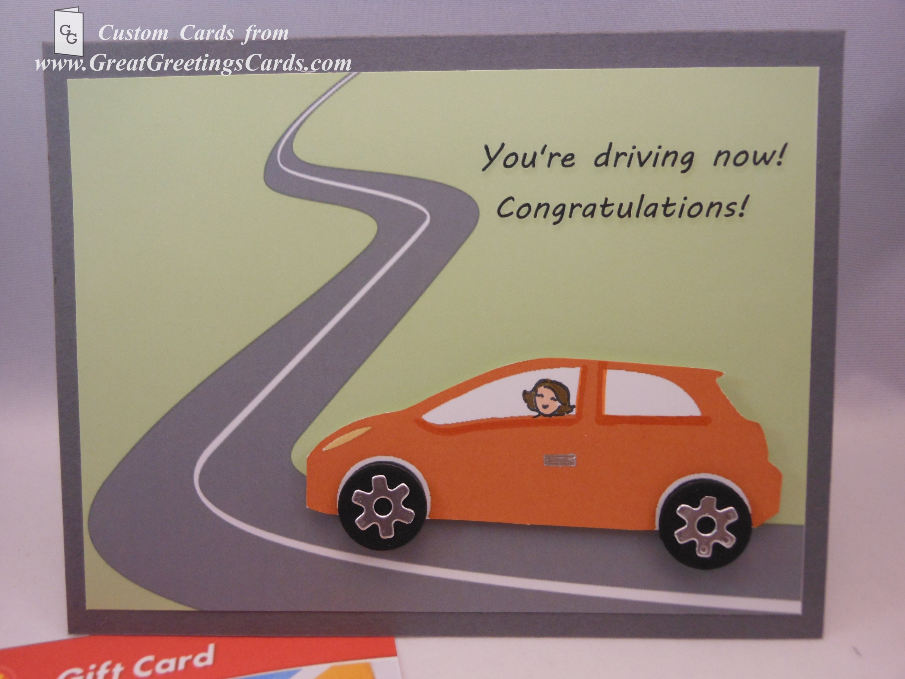 New Driver Congratulations Gift Card Holder Card, New Driver's License ...