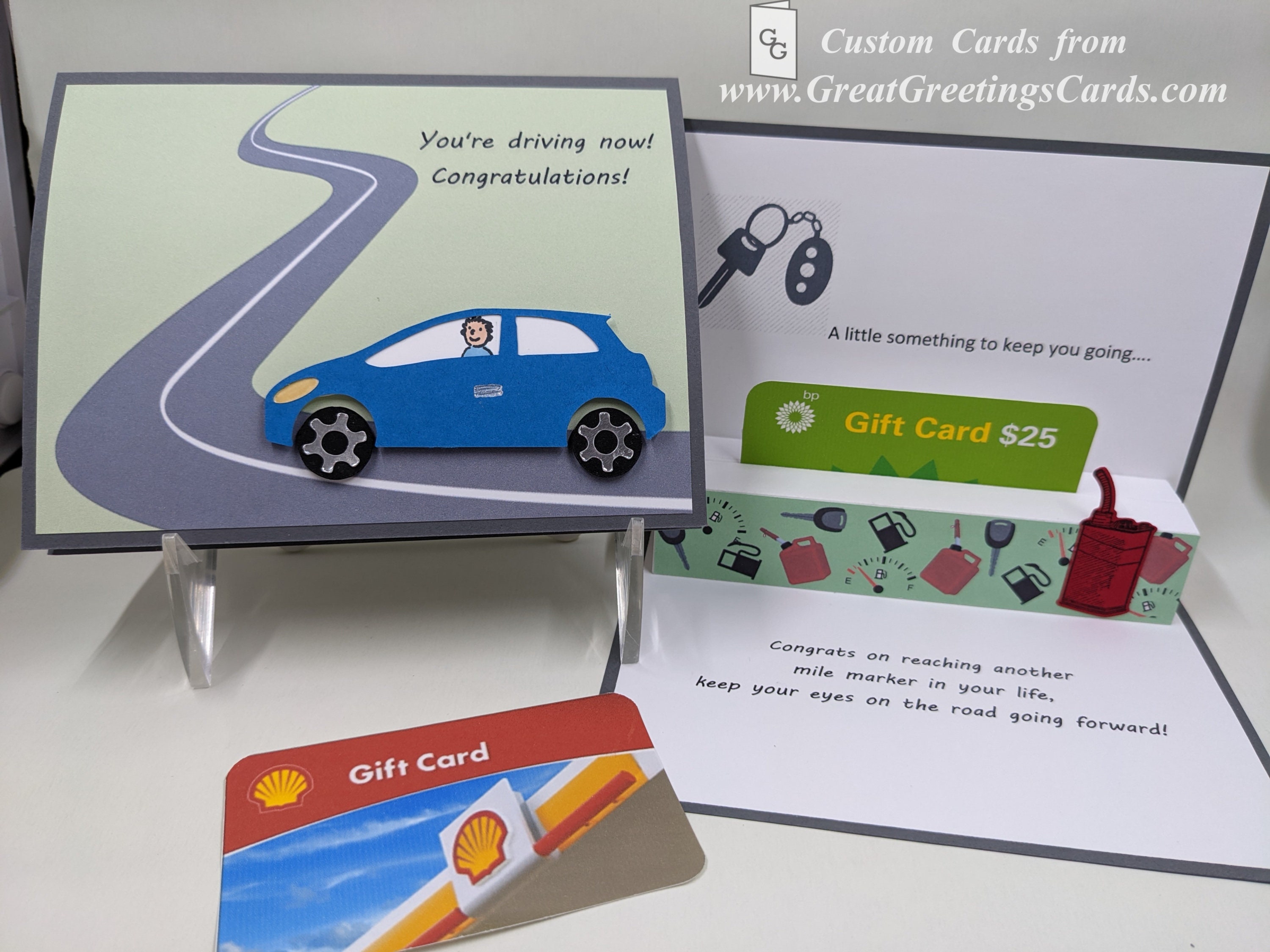 New Driver Congratulations Gift Card Holder Card, Driver's License ...