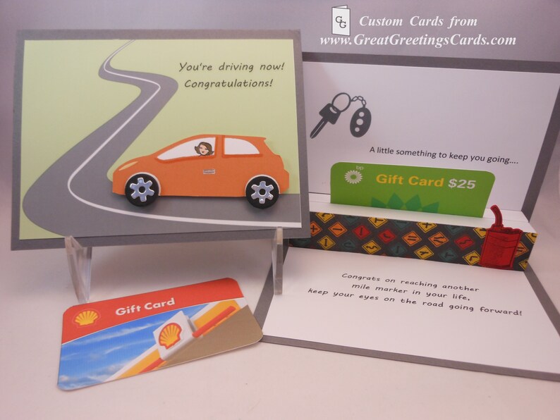 New Driver Congratulations Gift Card Holder Card New | Etsy