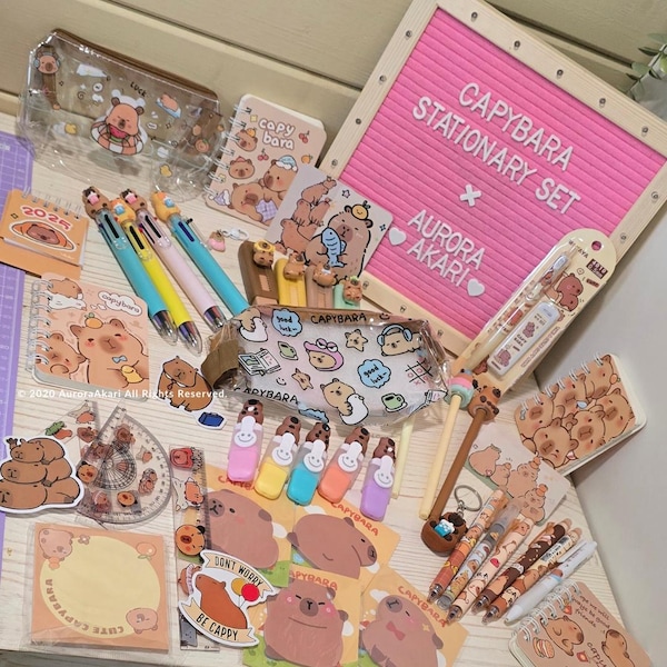 Capybara Stationery - Etsy UK