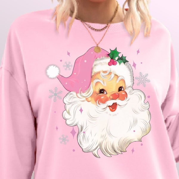 Pink Santa Pajamas - Etsy