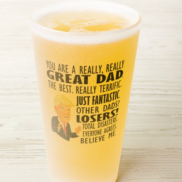 Trump Fathers Day Glass - Etsy