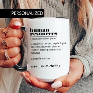 Human Resources Gift, HR Gifts, Human Resource Manager Mug, Coworker ...