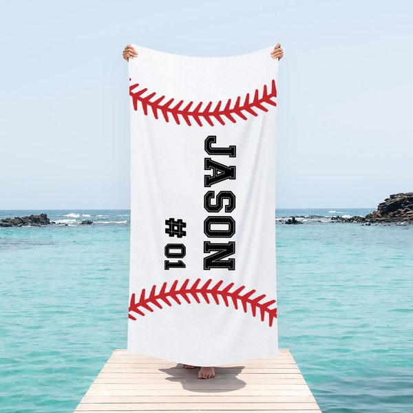 Baseball Beach Towel - Etsy