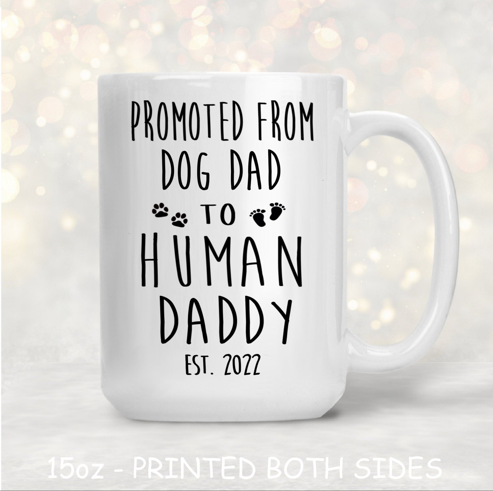 New Dad Gift Mug Pregnancy Reveal New Baby Dad to Be Mug Baby - Etsy
