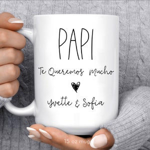 Papi Padre Fathers Day Gift in Spanish, Dia Del Padre Personalized Dad ...