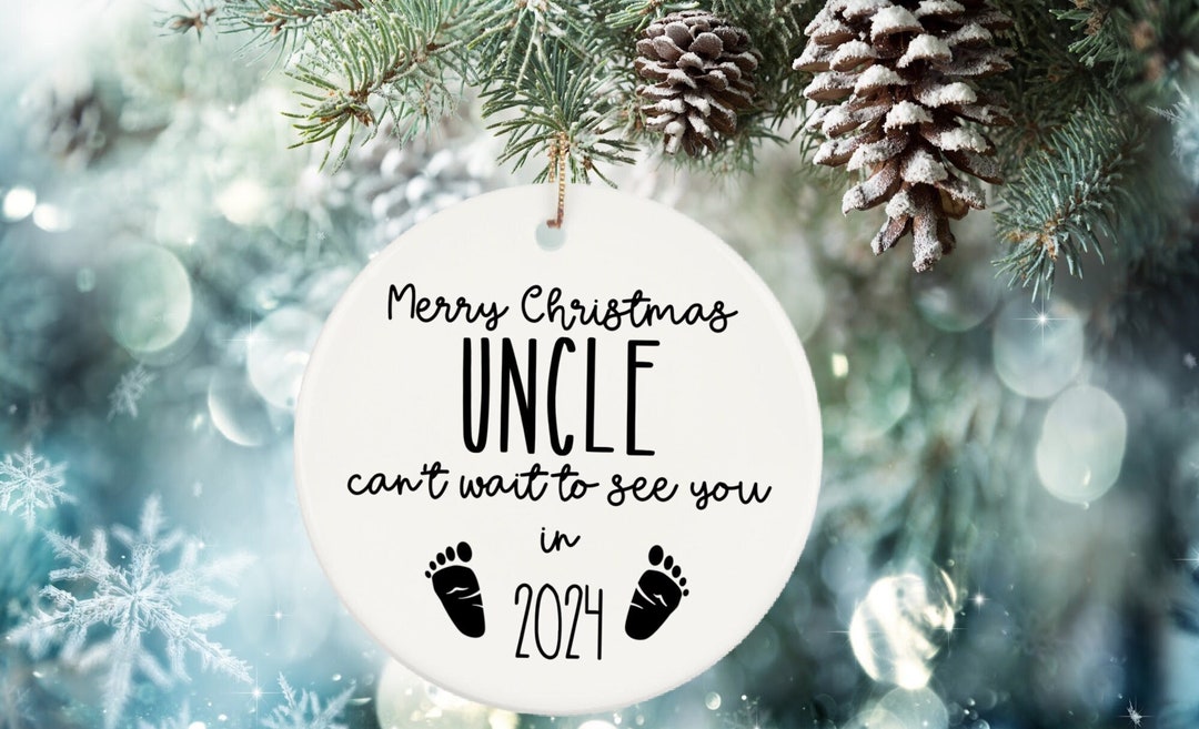 New Uncle Ornament Brother Promoted to Uncle Baby - Etsy