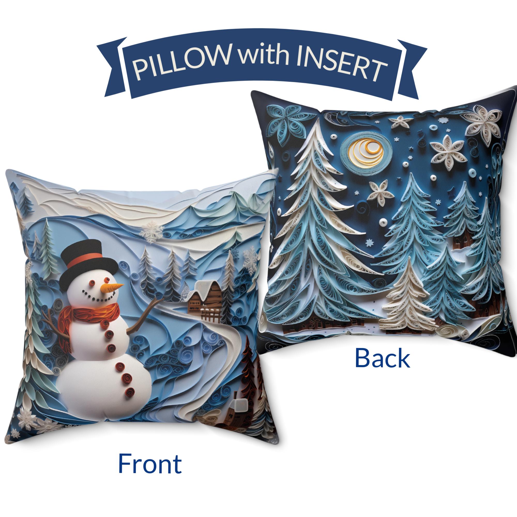 Snowman Pillow, Christmas Throw Pillows, Festive Christmas Decor ...