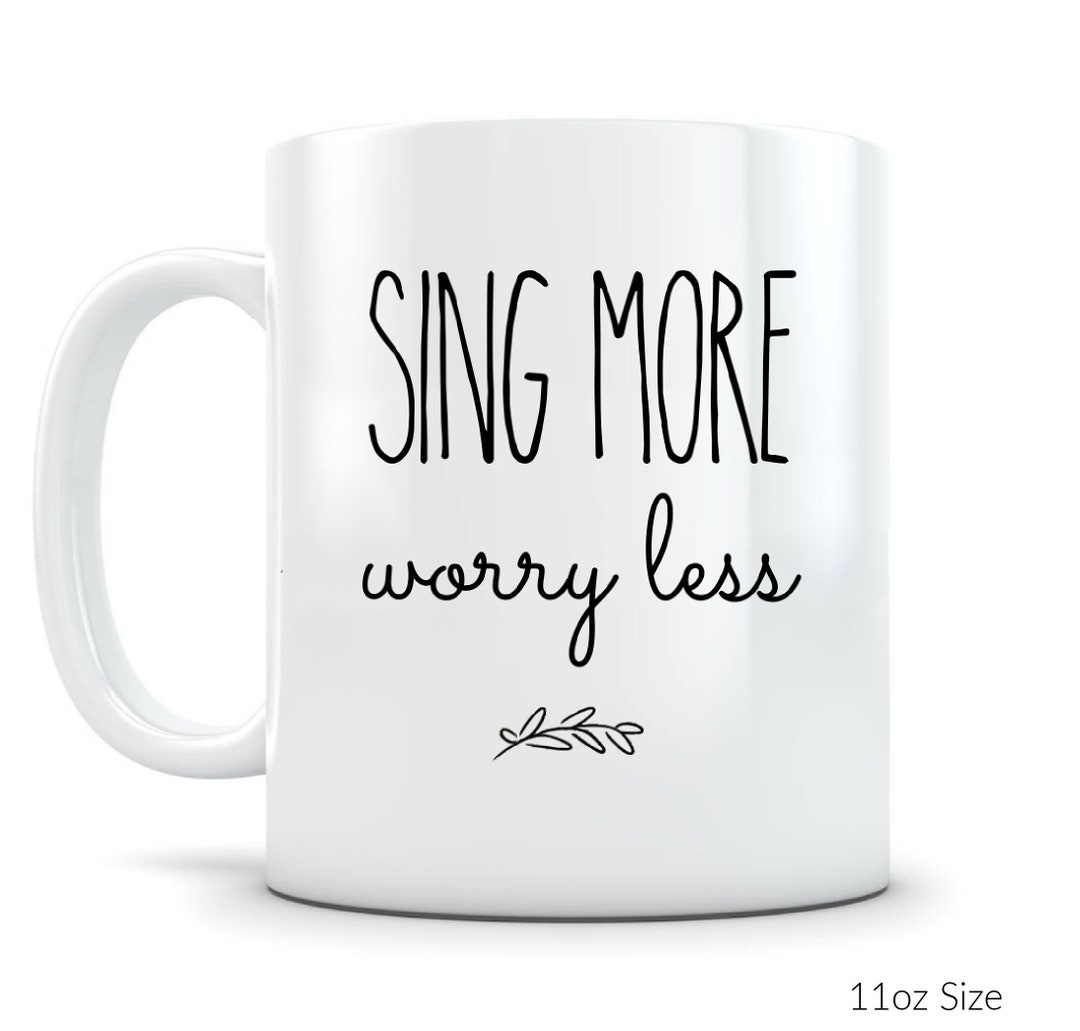 Singer Gift for Voice Coach, Singing Teacher Gifts, Singing Quotes Mug ...