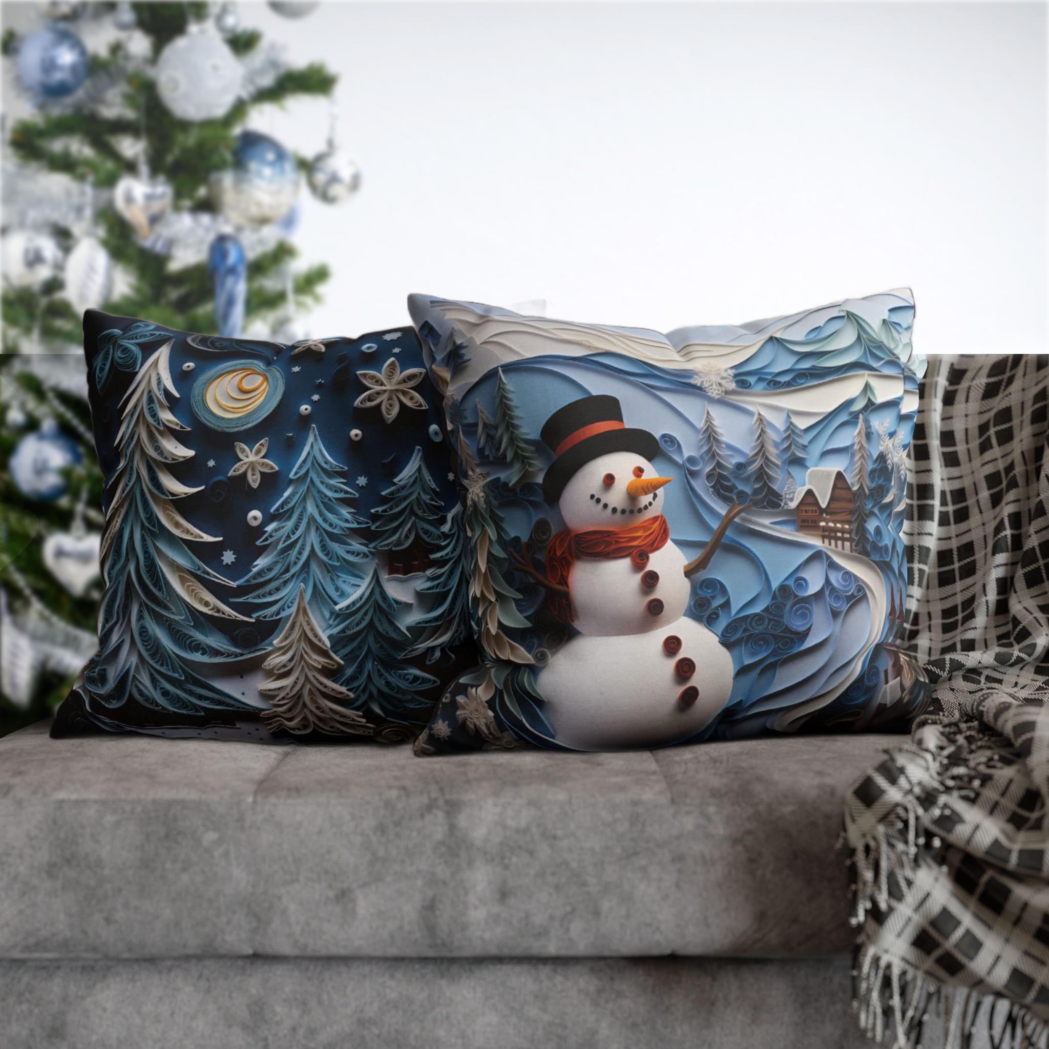 Snowman Pillow, Christmas Throw Pillows, Festive Christmas Decor ...