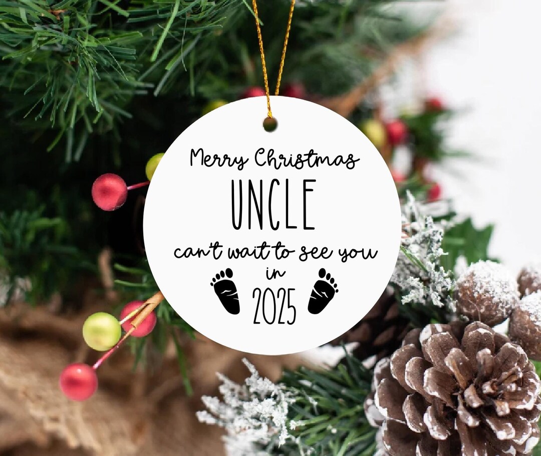 New Uncle Ornament Brother Promoted to Uncle Baby Announcement, Baby ...