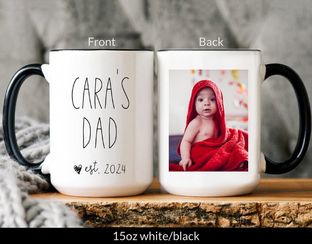 Personalized Dad Mug Fathers Day Gifts for Dads, Daddy Mug, Photo Mug ...