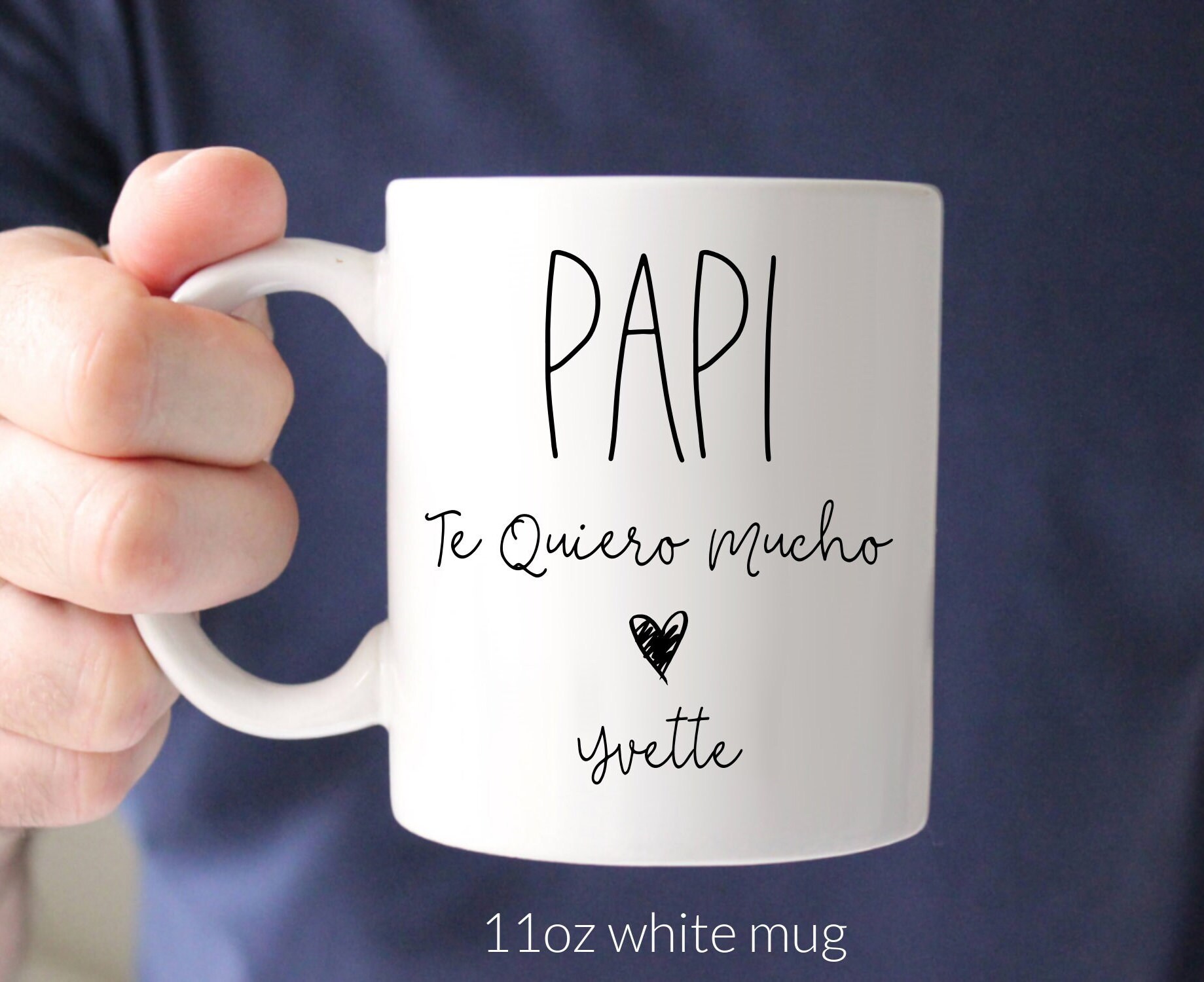 Personalized Papi Mug, Spanish Father's Day Gift, Dia Del Padre Cup - Etsy