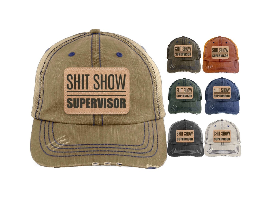 Funny Boss Gift Shit Show Supervisor Hat, Gifts for Bosses, Boss Hat ...