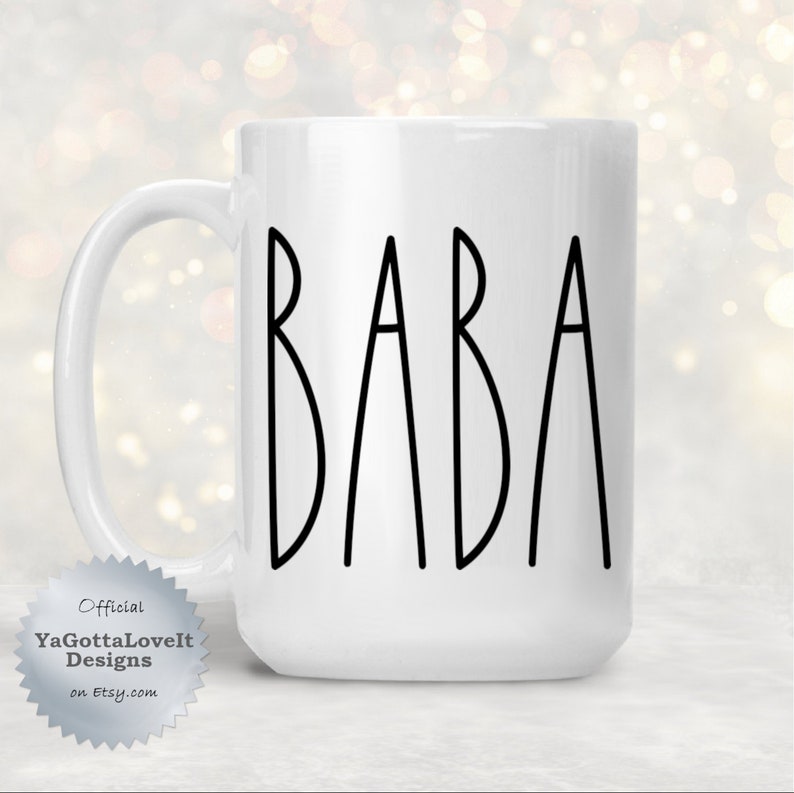 Baba Mug Rae Dunn Inspired Gift for Baba Coffee Cup Best - Etsy