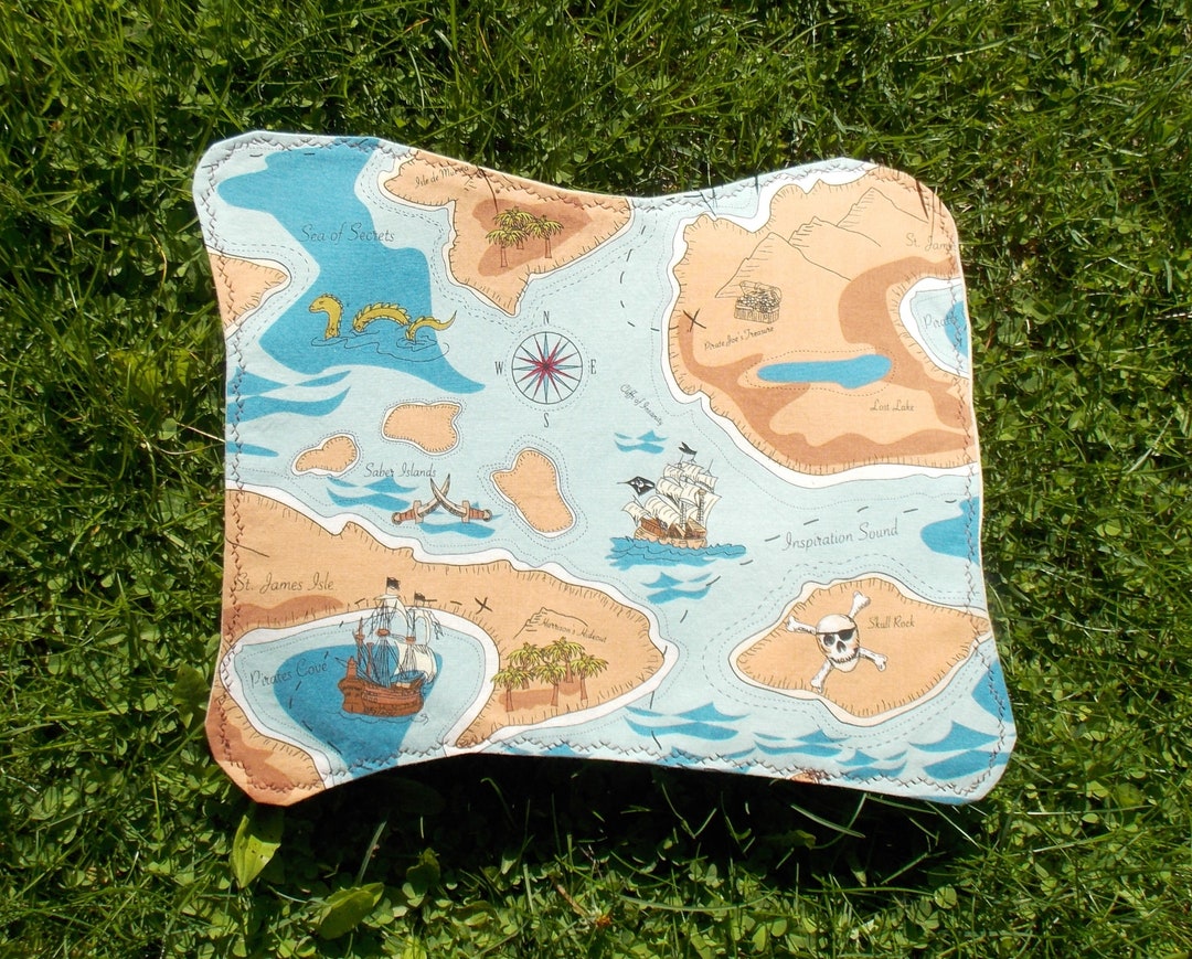 Pirate Map Play Pirate Map Childrens Treasure Map Pirate Party Decor ...