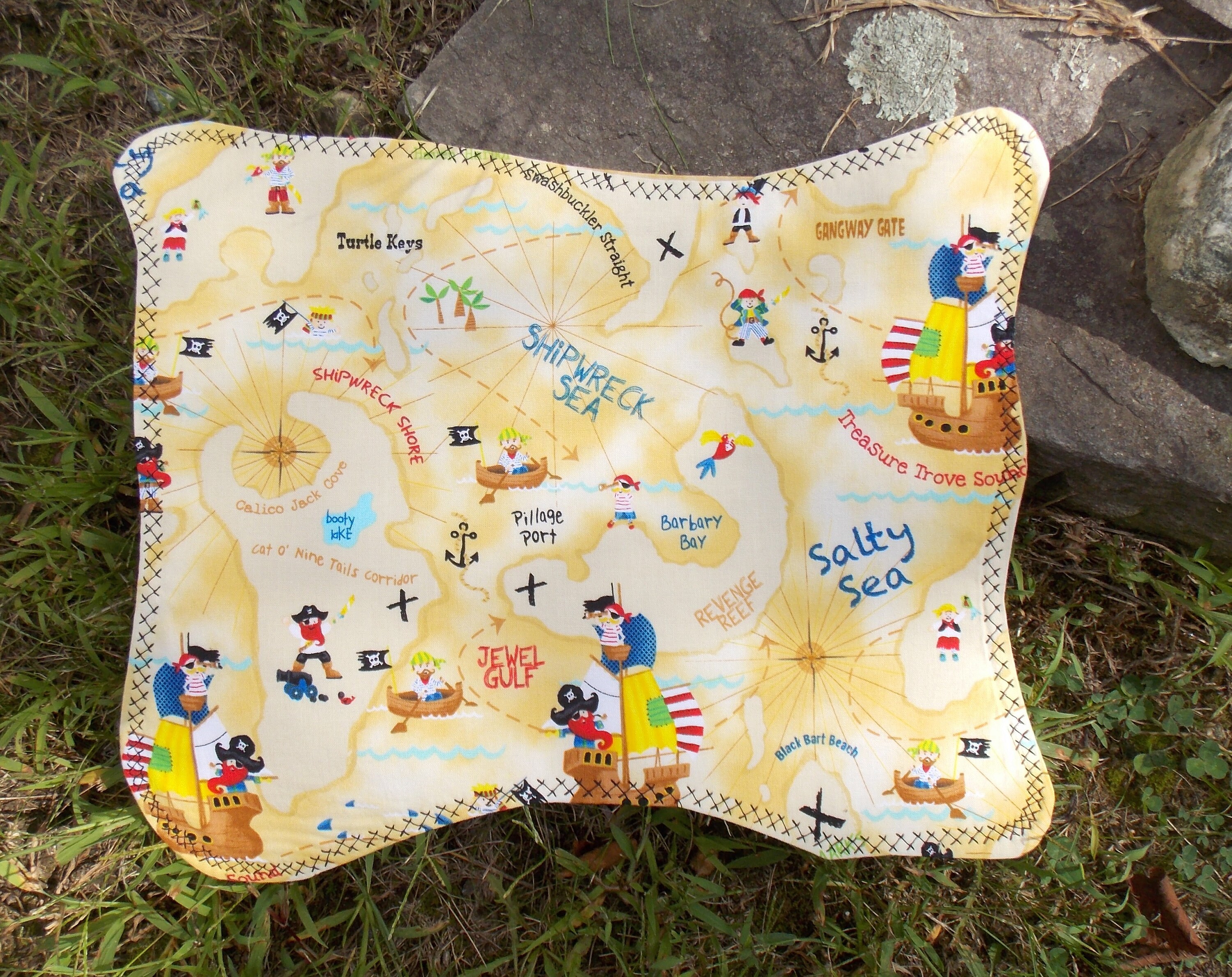 Pirate Map Reuseable Pirate Map Pirate Adventure Map Play Treasure Map ...