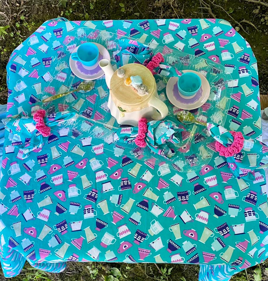Childs Tea Party Table Cloth - Tea Party Table Cloth - Play Cloth ...