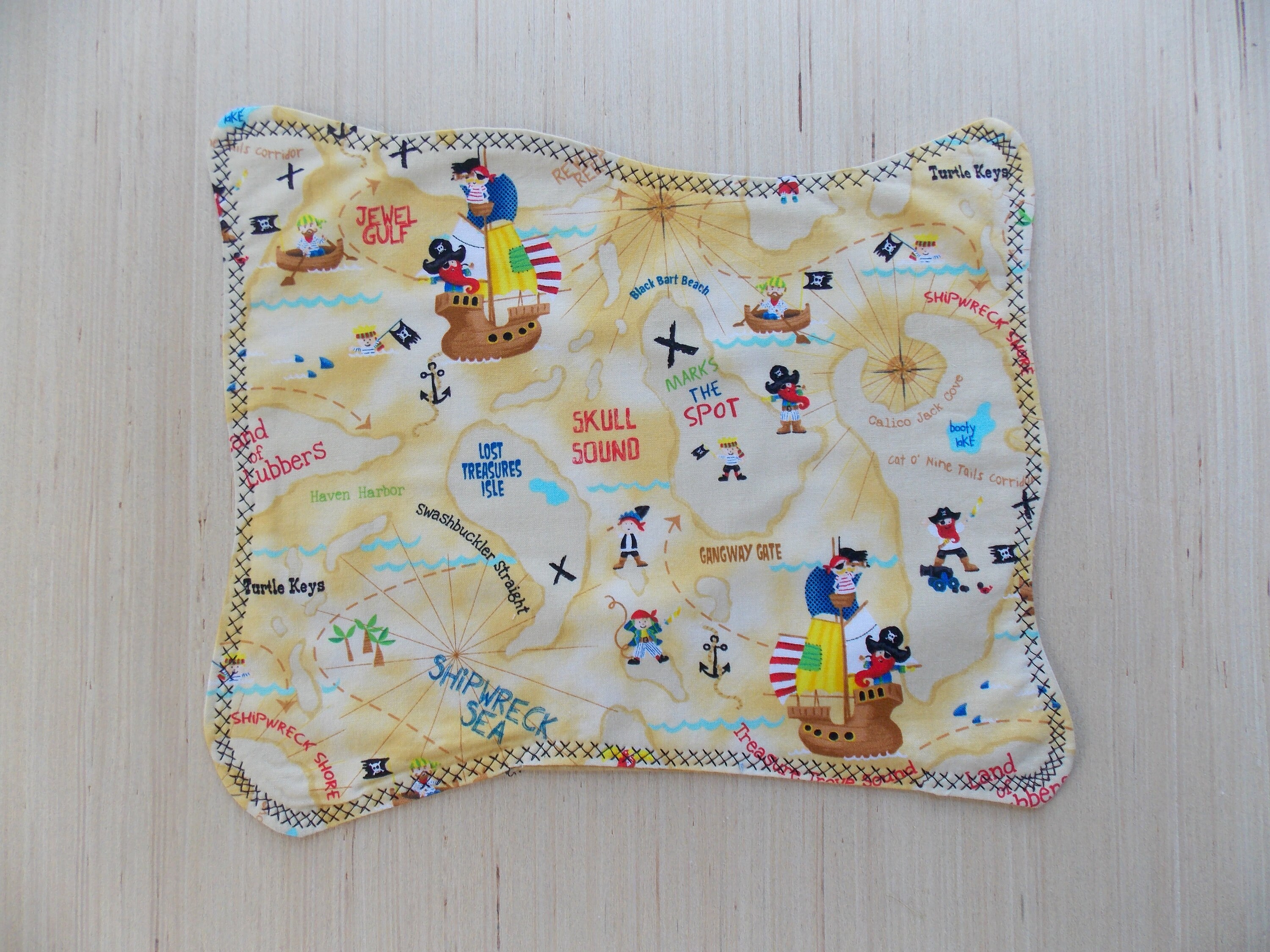 Pirate Map Reuseable Pirate Map Pirate Adventure Map Play Treasure Map ...