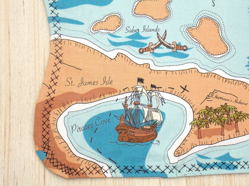 Pirate Map Play Pirate Map Childrens Treasure Map Pirate Party Decor ...