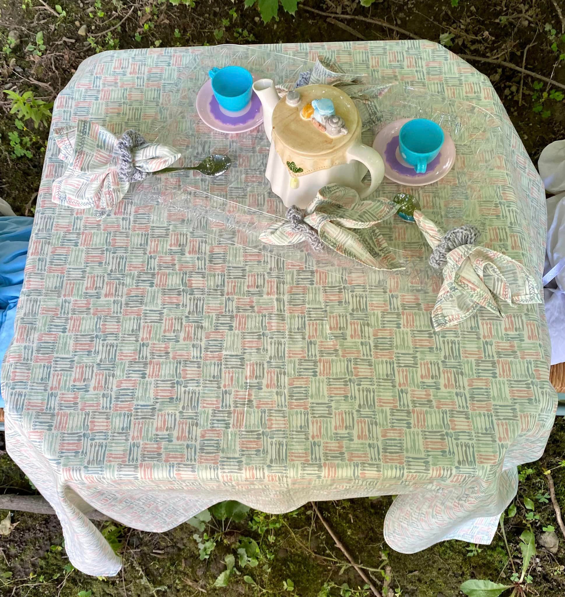 Childs Tea Party Table Cloth - Tea Party Table Cloth - Play Cloth ...