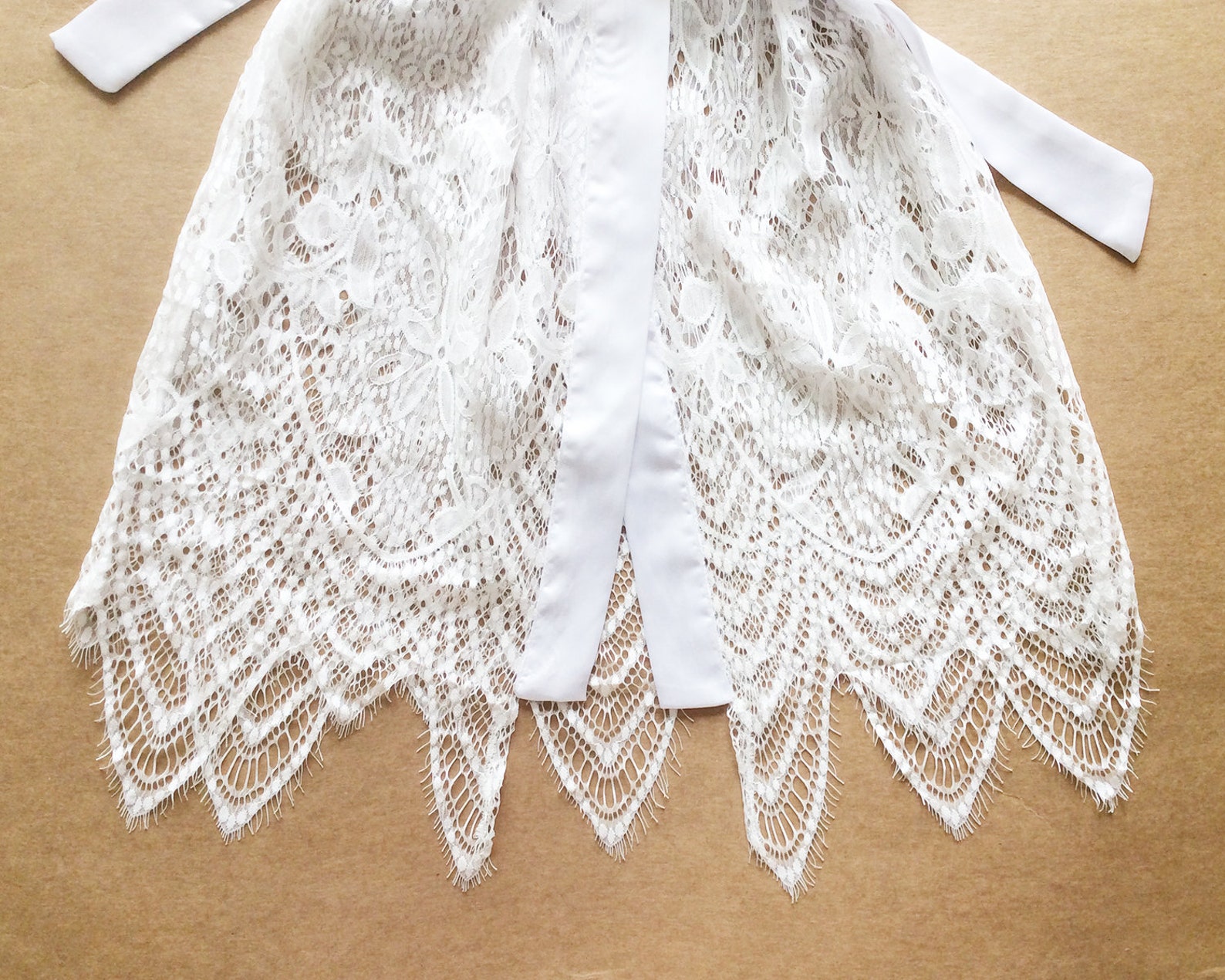 White Lace Robe Women Kimono Robe-bridal Robe Bridal | Etsy