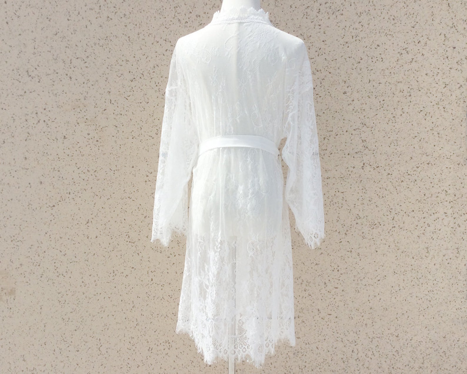 White Lace Robe Women Wedding Robe-bridal Party Robe-robe for - Etsy