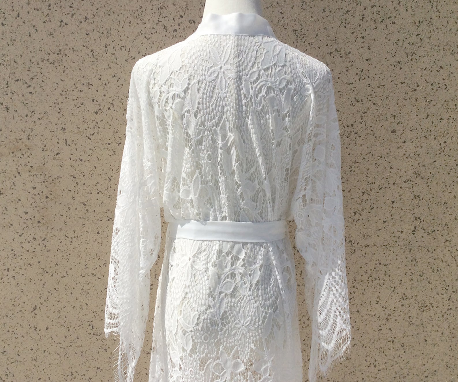 White Lace Robe Women Kimono Robe-bridal Robe Bridal | Etsy