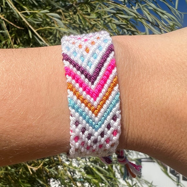 Chevron Beaded Bracelet - Etsy