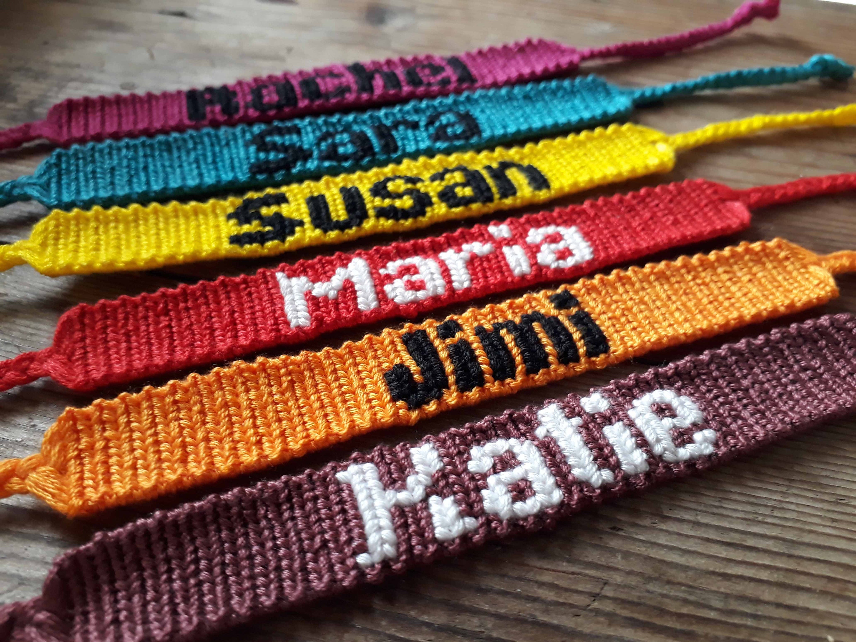 Custom Name Bracelet, Friendship Bracelet, Personalized, Name ...