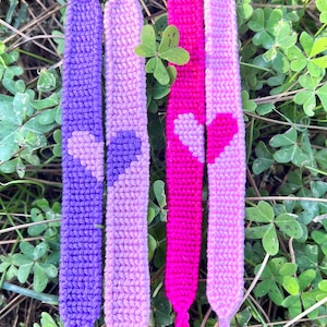 Matching Heart Bracelet, Half Heart Bracelet, Woven Heart Bracelet ...