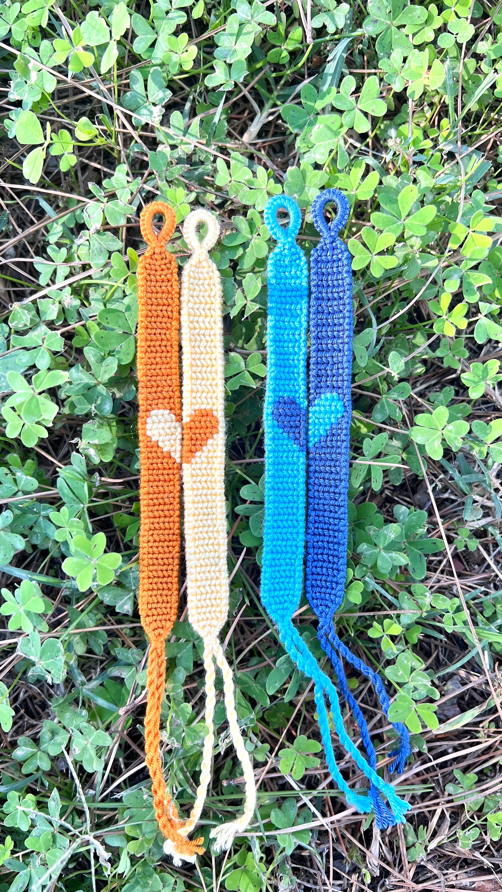 Matching Heart Bracelet, Half Heart Bracelet, Woven Heart Bracelet ...