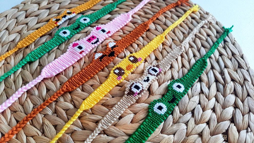 Chick Bracelet, Pig Bracelet, Fox Bracelet, Cat Bracelet, Frog Bracelet ...