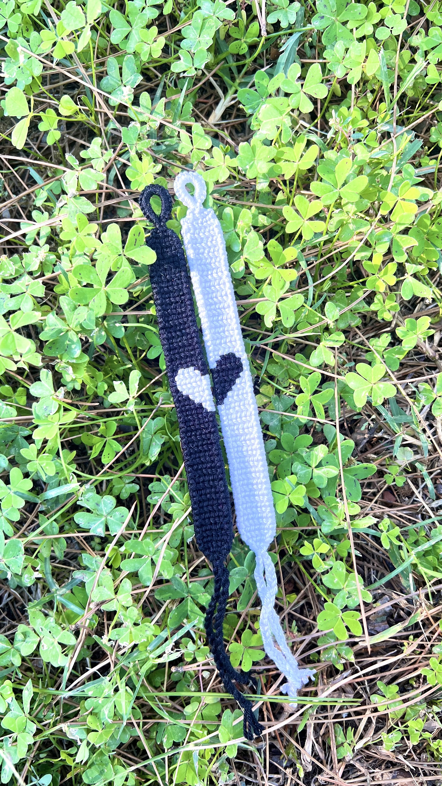 Matching Heart Bracelet, Half Heart Bracelet, Woven Heart Bracelet ...