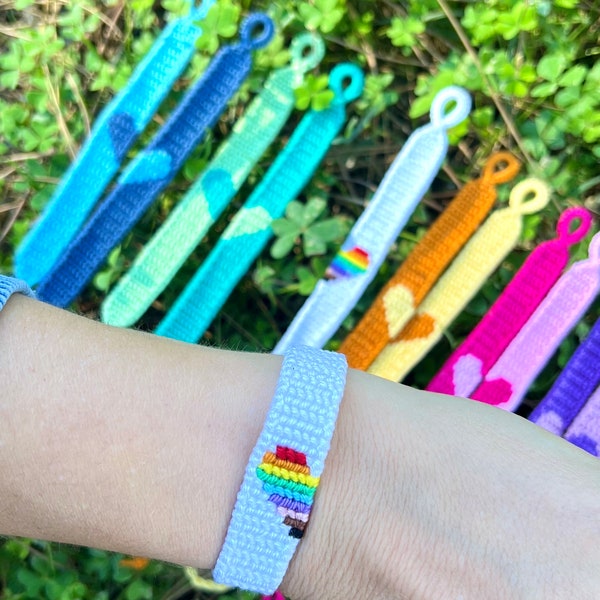 Half Heart Friendship Bracelets - Etsy