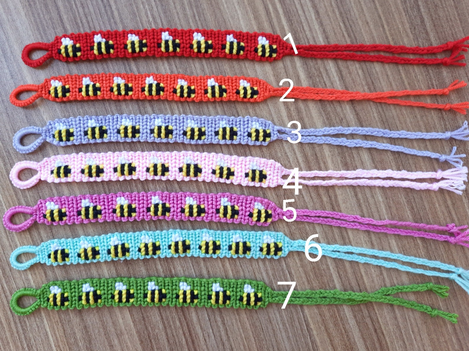 Bee Bracelet, Bee Bracelet Woven, Friendship Bracelet, Bee Jewelry, Bee ...