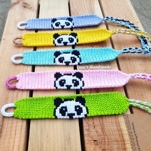 Panda Bracelets, Panda Bracelet Woven, Panda, Handmade Panda Bracelet, Panda Friendship ...